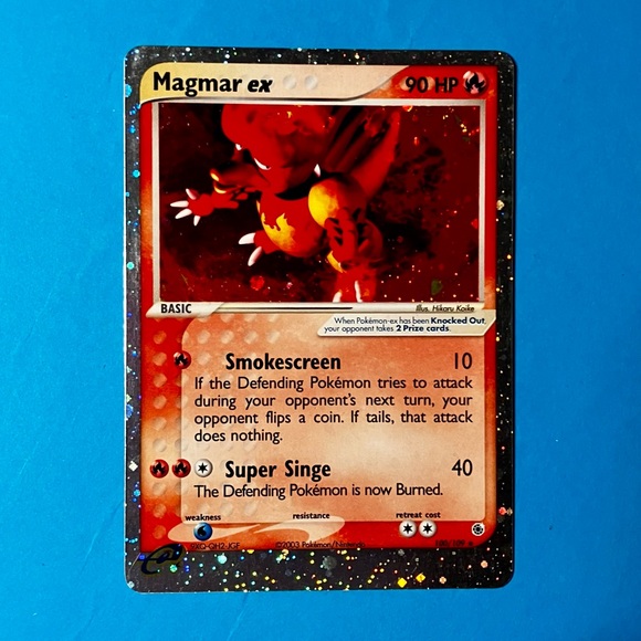 Nintendo | Toys | Pokmon Magmar Ex Ultrarare Holographic Card | Poshmark